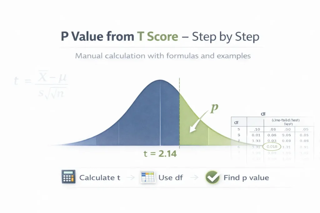 How To Find P Value: Easy Steps, Formula & Examples