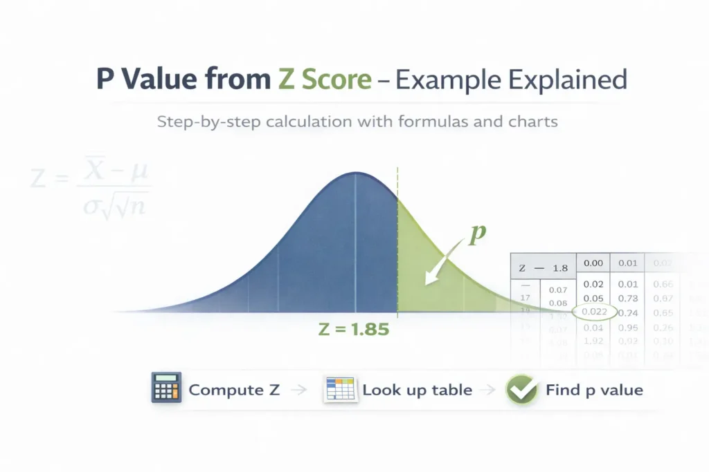 How To Find P Value: Easy Steps, Formula & Examples