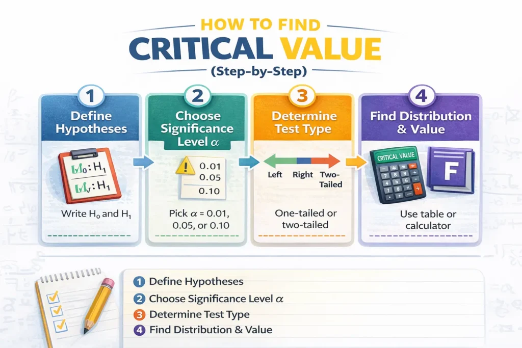 How To Find Critical Value In Statistics Easy Steps & Formula