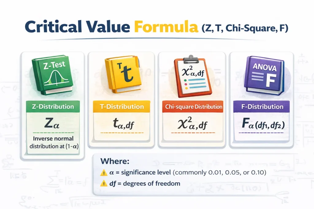 How To Find Critical Value In Statistics Easy Steps & Formula