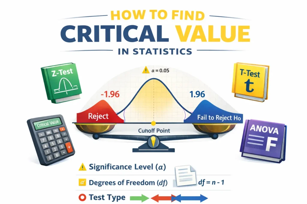 How To Find Critical Value In Statistics Easy Steps & Formula